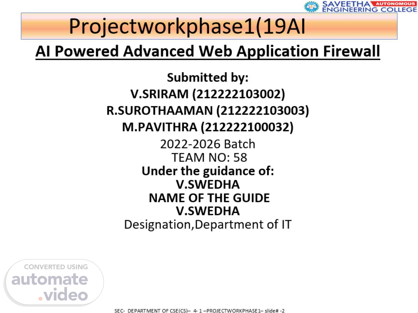 FINAL PPT | Automate.video