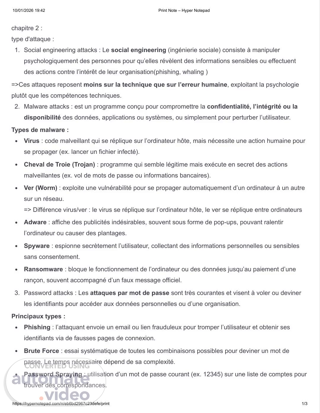 Print Note – Hyper Notepad | Automate.video