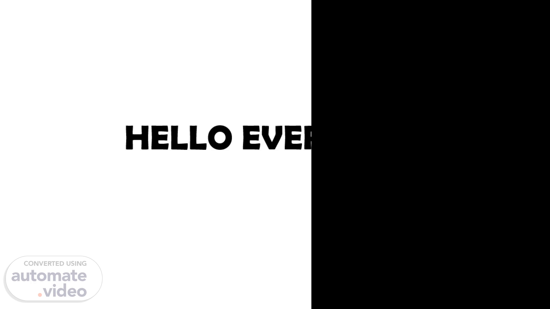 HELLO EVERYONE! | Automate.video