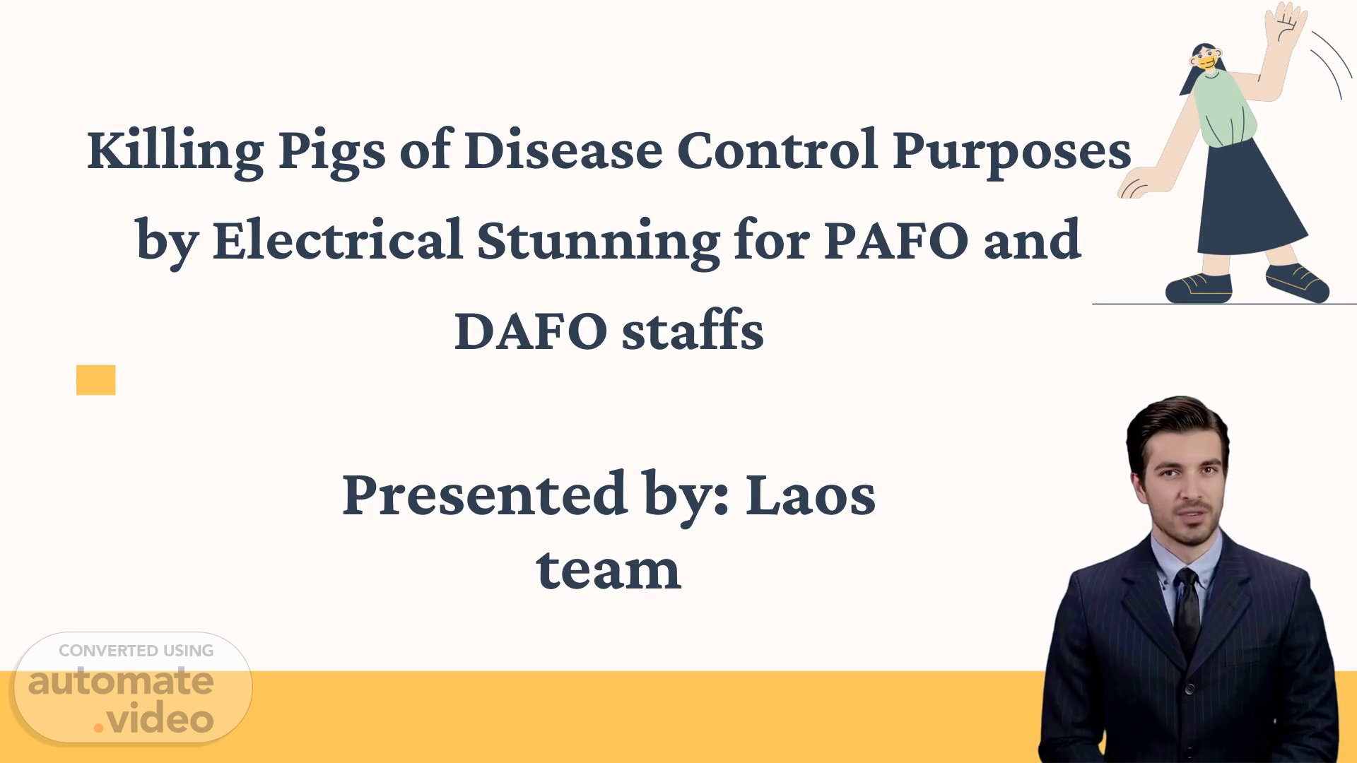 Humane Electrical Stunning for Disease Control Purposes TOT in Lao PDR ...