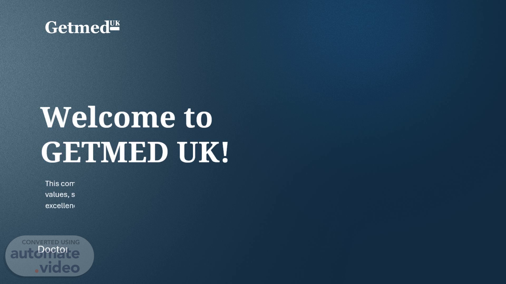 p6 Welcome-to-GETMED-UK - MD Onboarding 1 (2) | Automate.video