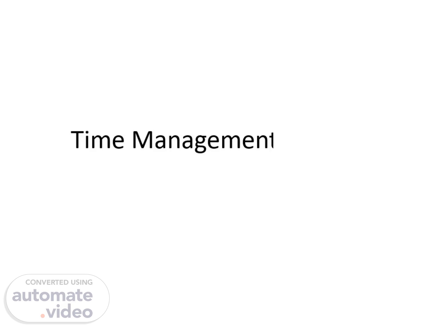 Time Management Training | Automate.video